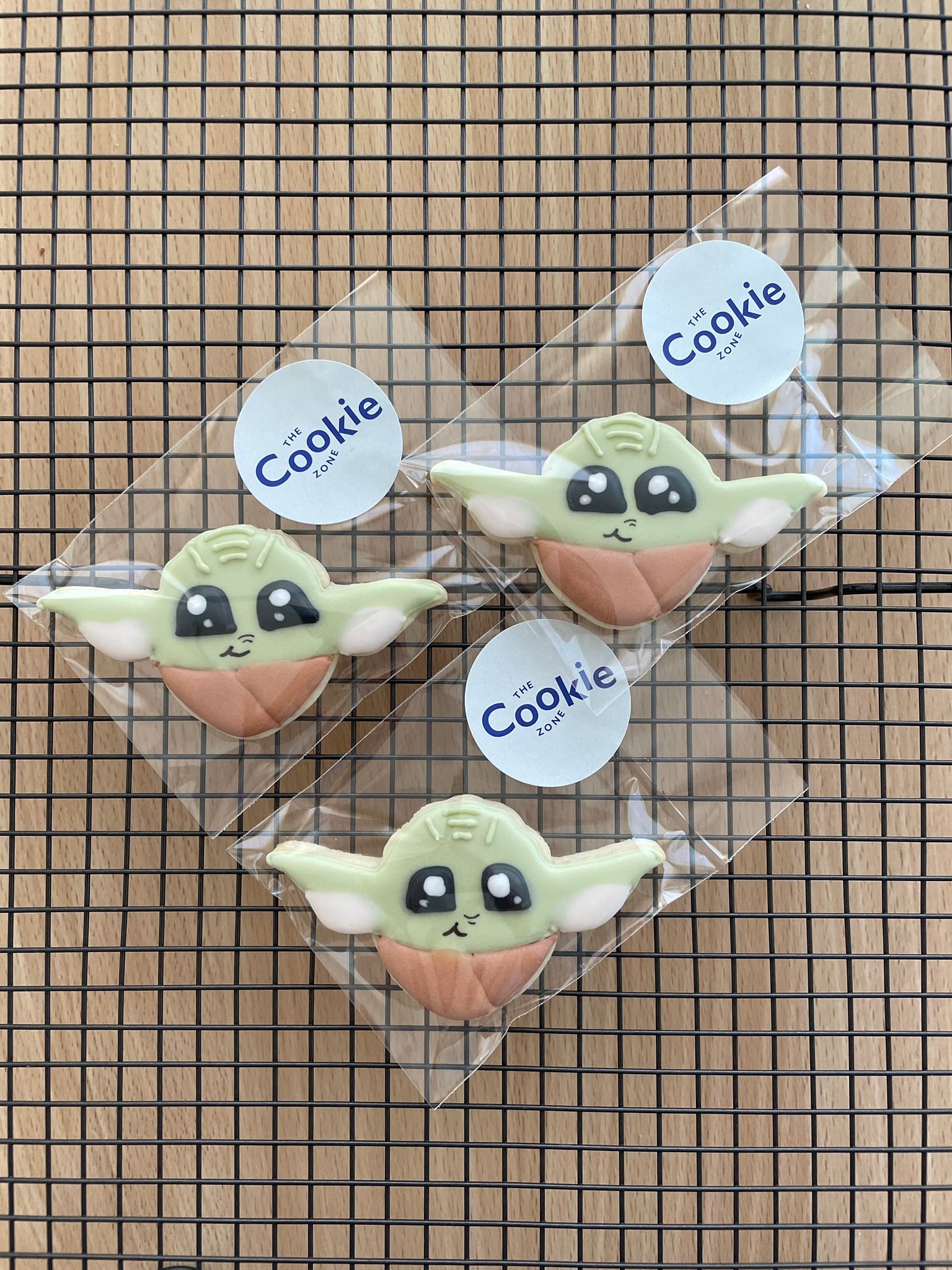 Grogu Royal Icing Decorated Cookies Bundoora | The Cookie Zone
