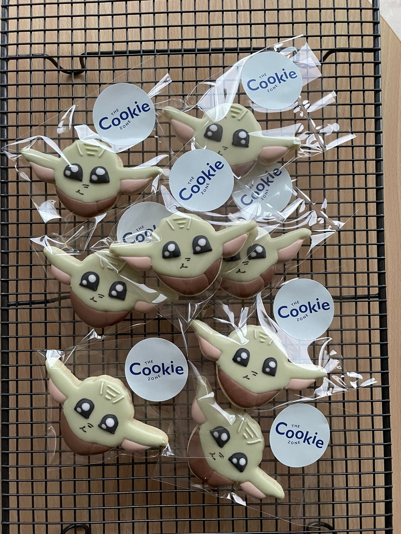 Grogu Royal Icing Decorated Cookies Bundoora | The Cookie Zone